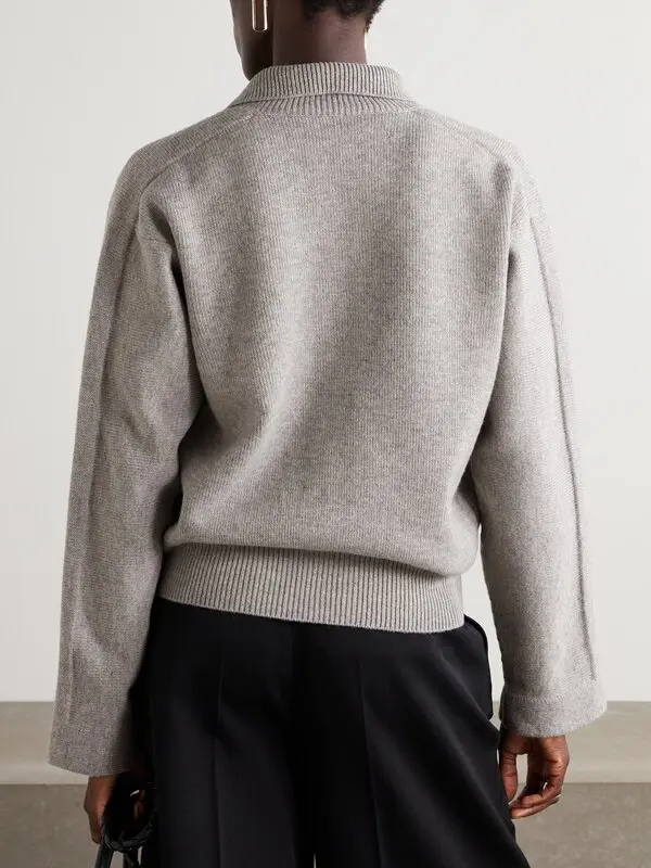 JIL SANDER Zip-up Wool-blend Cardigan