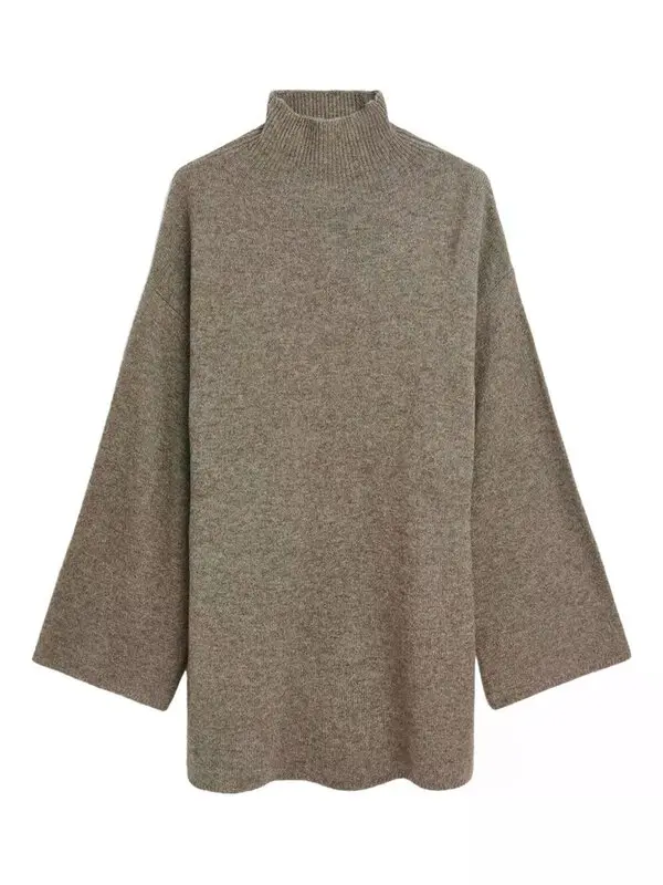 BY MALENE BIRGER Turtleneck Wide-sleeve Sweater - Brown