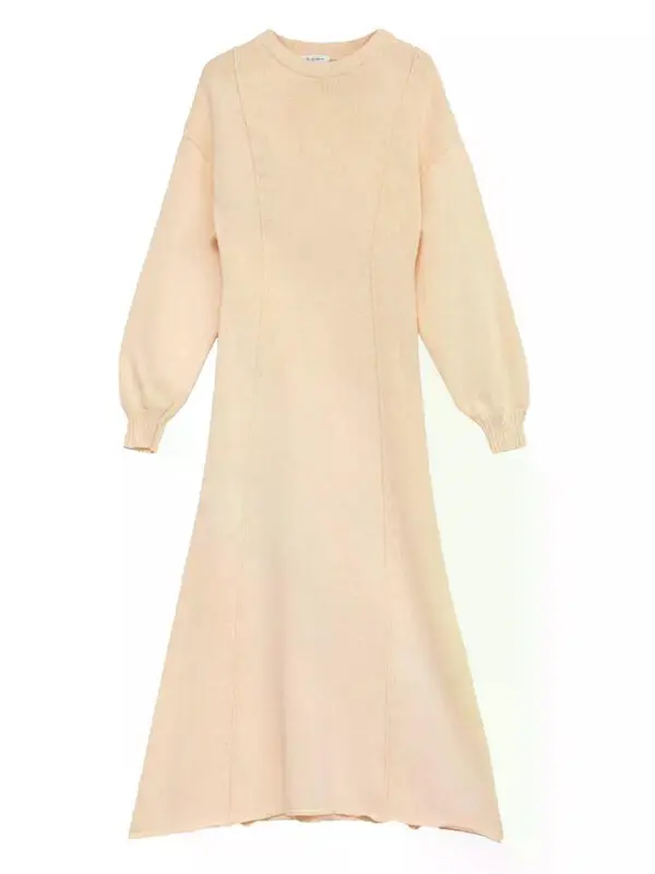 Rodebjer Crewneck Midi Dress With Cuffed Sleeves