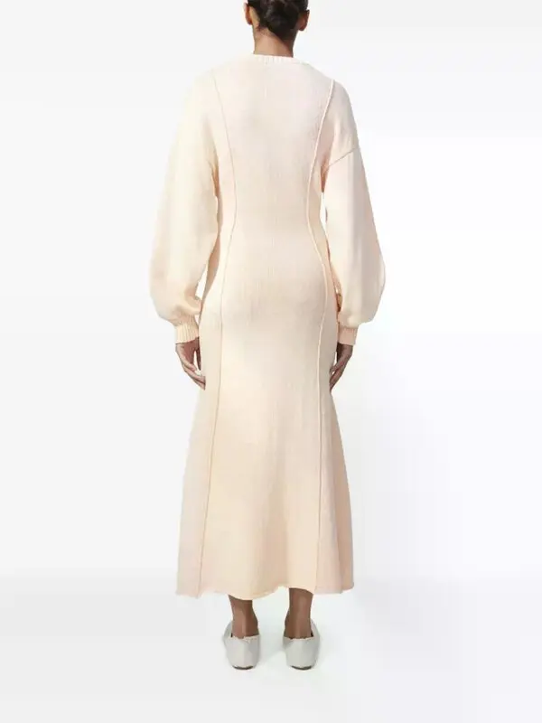 Rodebjer Crewneck Midi Dress With Cuffed Sleeves