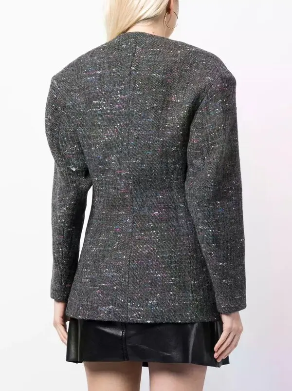 GANNI Fitted Wool-blend Blazer