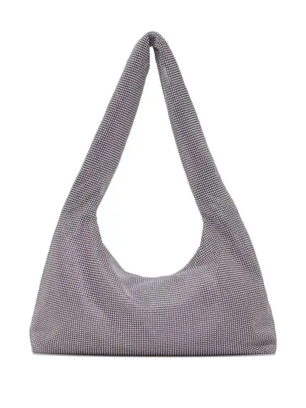 Kara Mesh Armpit Shoulder Bag - Purple