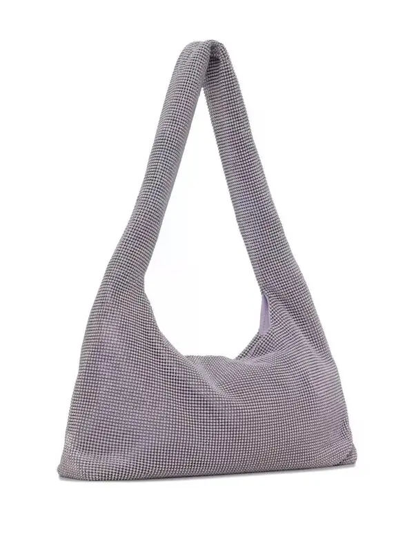 Kara Mesh Armpit Shoulder Bag - Purple