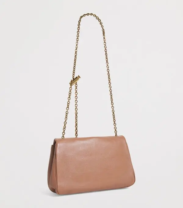Chloé Medium Leather Shoulder Bag With Horse Medal Clasp - Pink
