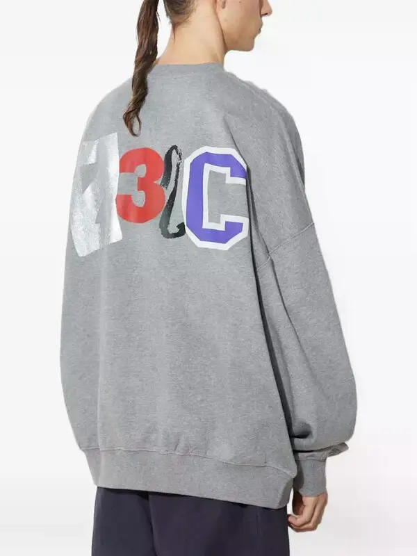 032C Crew Neck Sweatshirt With Logo Print