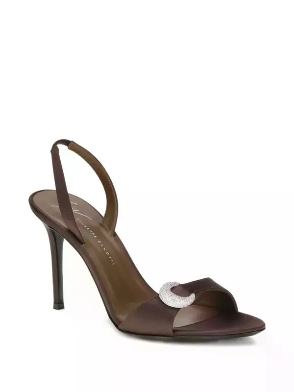 GIUSEPPE ZANOTTI Buckle Detail Slingback Sandals