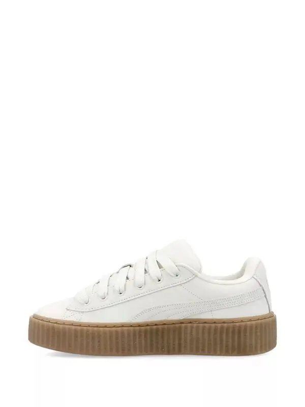 FENTY BEAUTY Creeper Phatty Leather Lace-up Sneakers - White