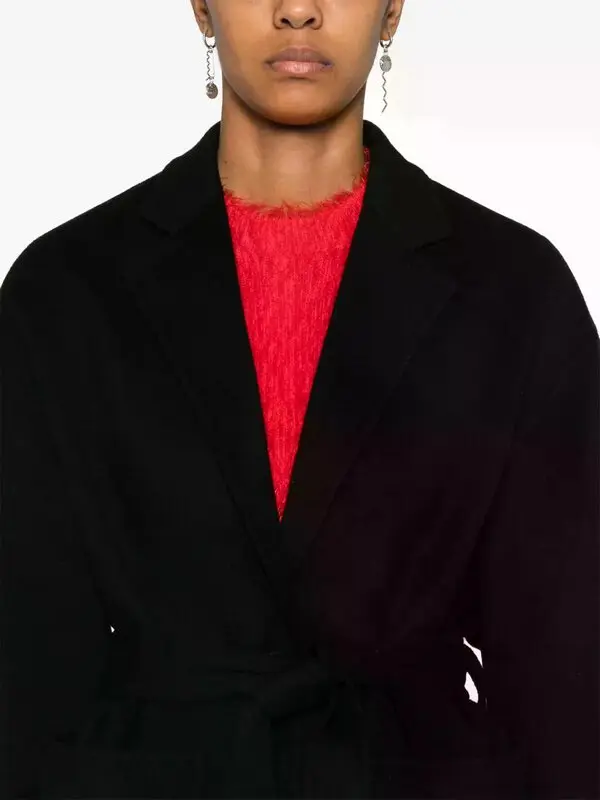 Kenzo Belted Wool-cashmere Blend Jacket