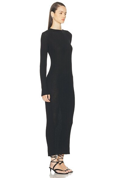 Khaite Sigrid Ribbed Knit Maxi Dress