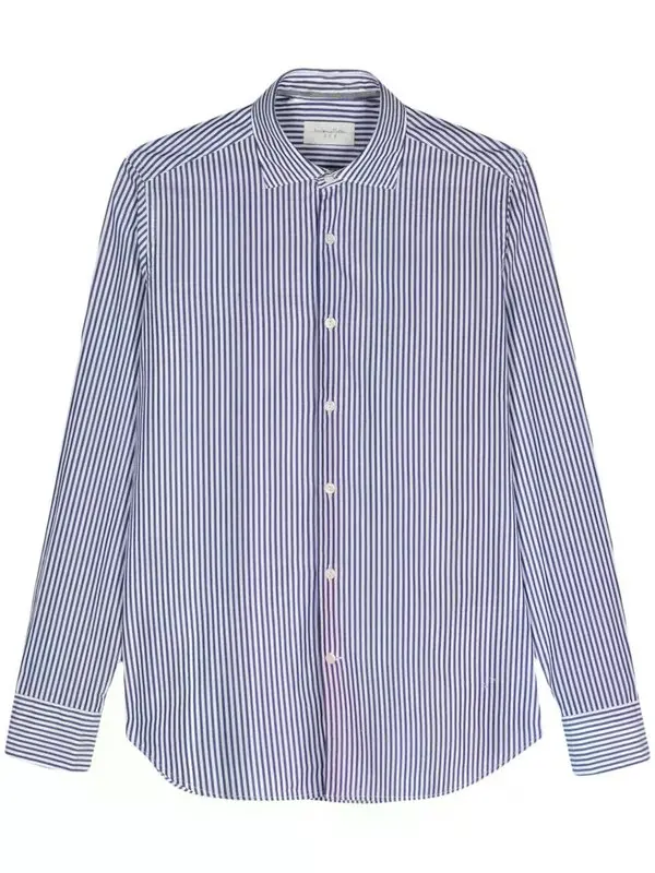 TINTORIA MATTEI 954 Striped Shirt - Blue
