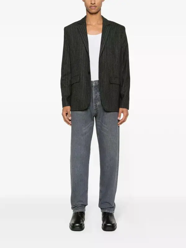 Samsøe Samsøe Single-breasted Pinstripe-pattern Blazer