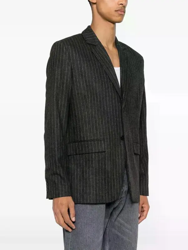 Samsøe Samsøe Single-breasted Pinstripe-pattern Blazer