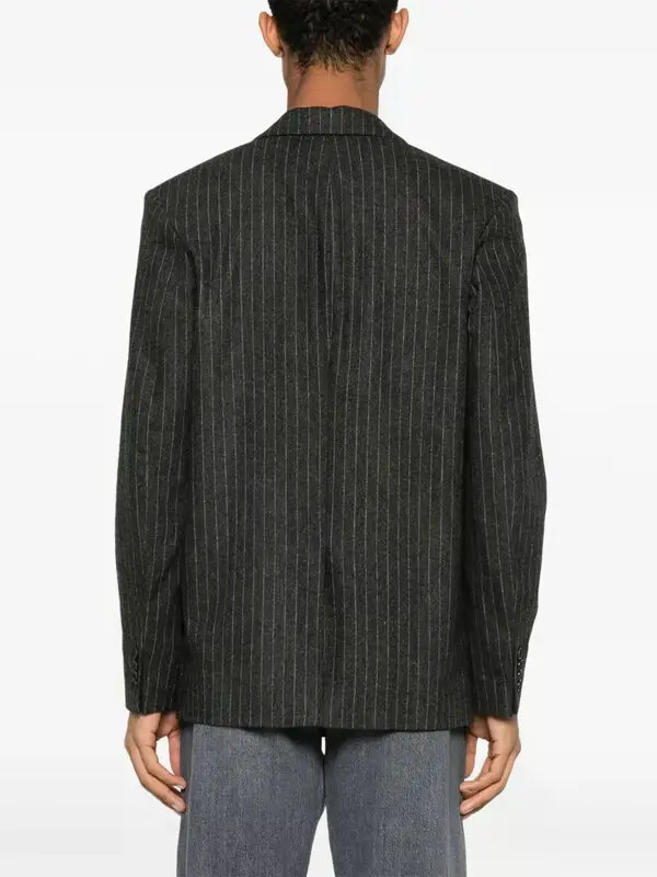 Samsøe Samsøe Single-breasted Pinstripe-pattern Blazer