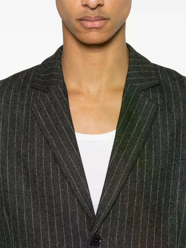 Samsøe Samsøe Single-breasted Pinstripe-pattern Blazer