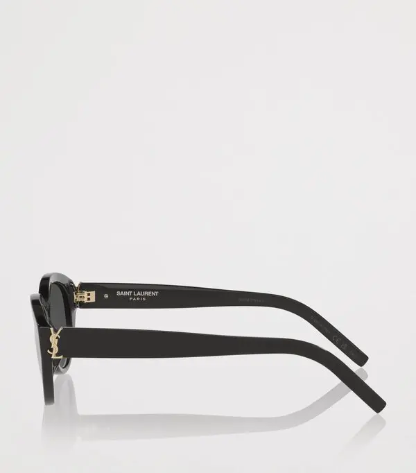Saint Laurent Acetate Cat Eye Sunglasses - Black