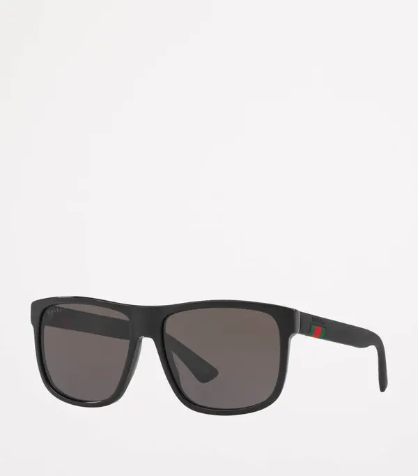 Gucci Rectangle Sunglasses - Black