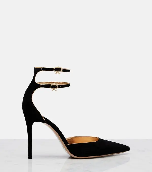 GIANVITO ROSSI Ivette Suede Pumps