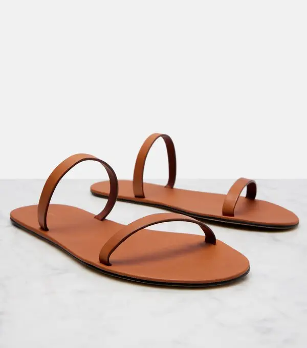 THE ROW Helena Leather Sandals