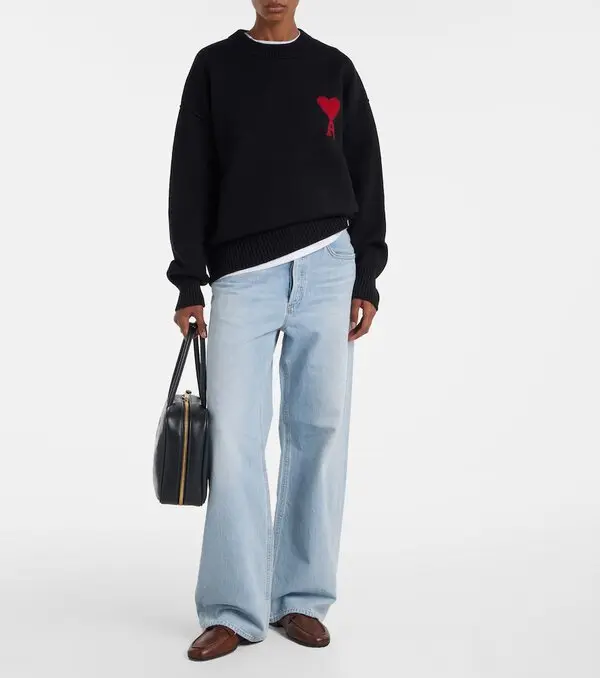 AMI Paris De Cour Virgin Wool Sweater