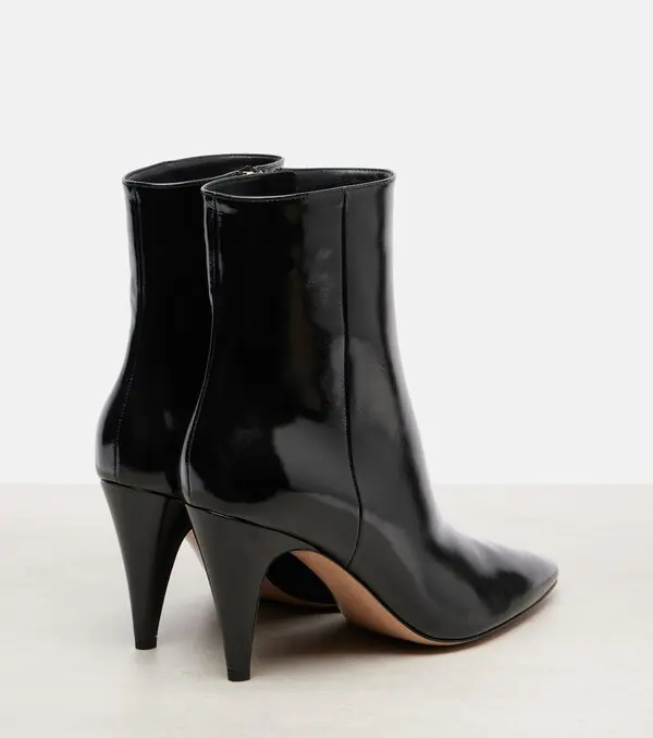GIANVITO ROSSI Patent Leather Ankle Boots