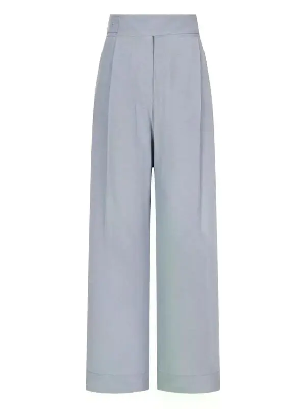 STUDIO TOMBOY Eyelet-belt Back-pockets Trousers - Blue