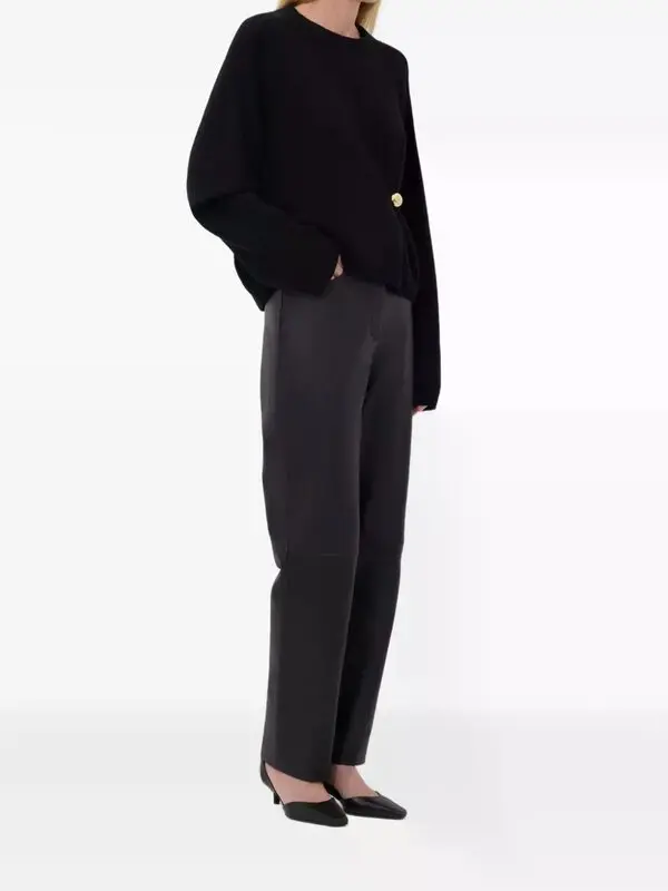 Loulou De Saison Bill Draped Metallic-ornament Sweater