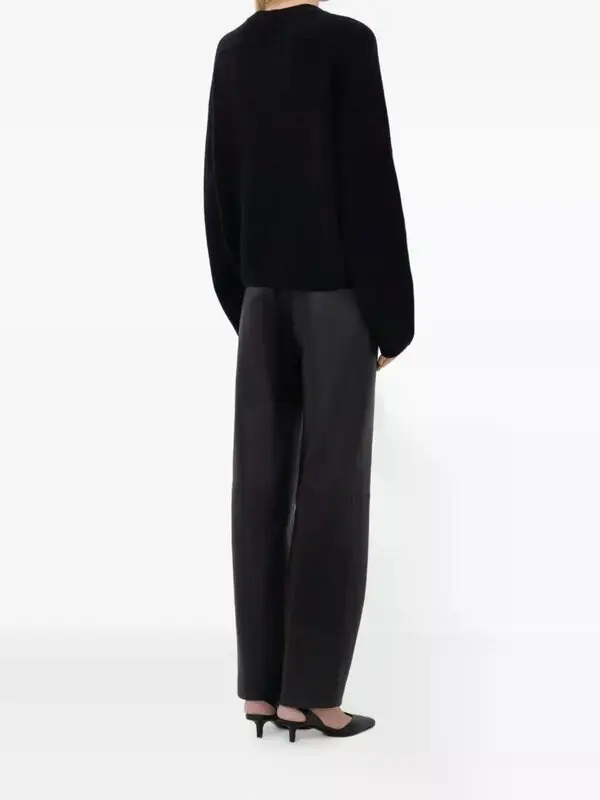 Loulou De Saison Bill Draped Metallic-ornament Sweater