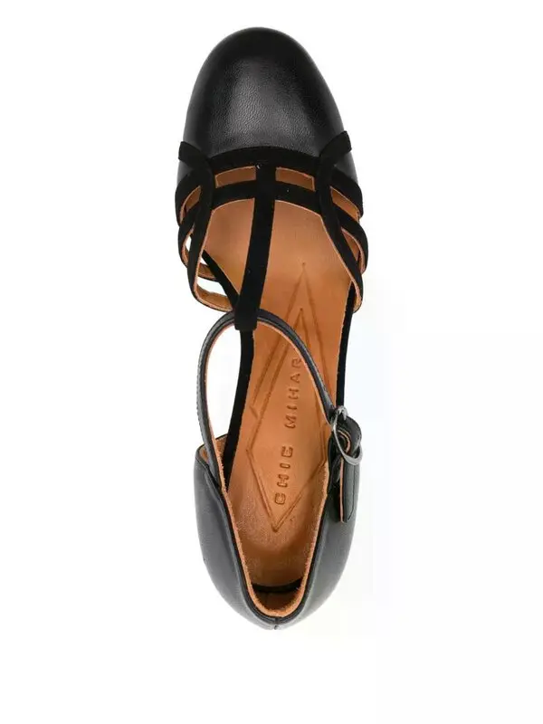 Chie Mihara 85mm T-bar Block-heel Pumps