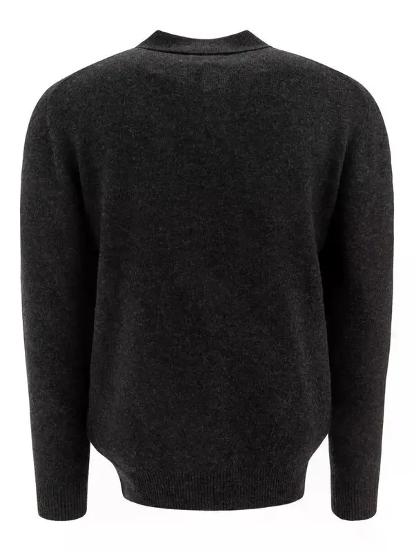 BEAMS Wool Polo Shirt - Grey