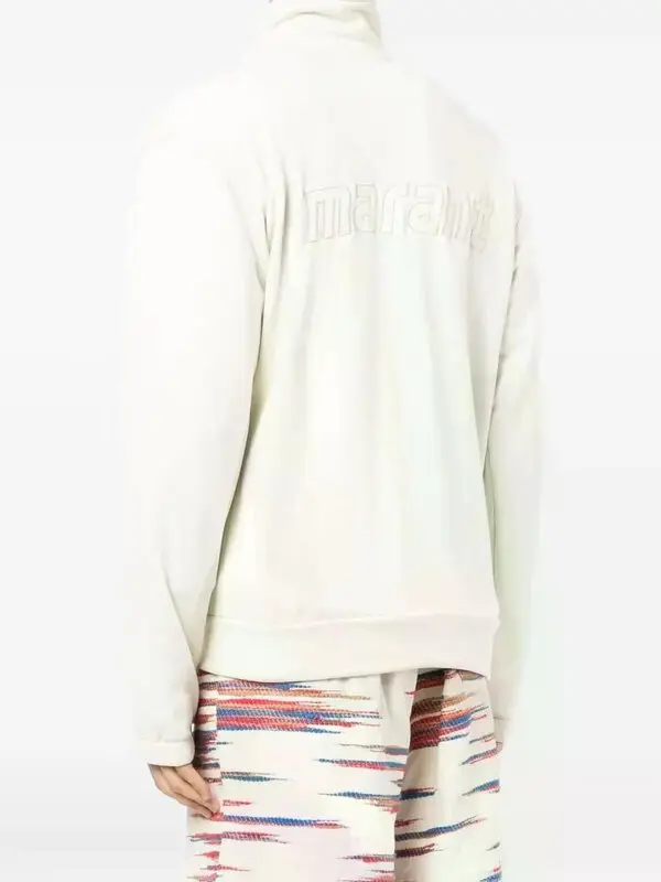 MARANT Embroidered High-neck Jacket - White