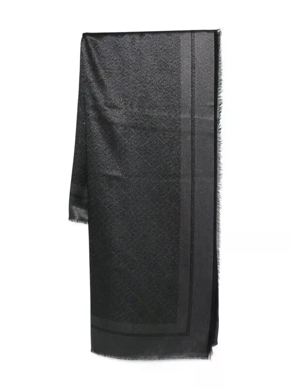 Elisabetta Franchi Frayed-edge Scarf - Black