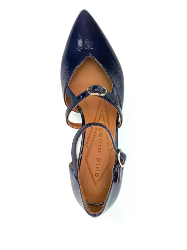Chie Mihara 30mm Double-buckle Heeled Pumps - Blue