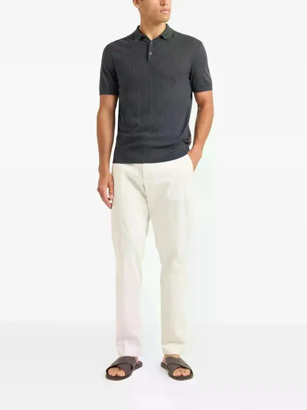 Orlebar Brown Burnham Textured Silk-cotton Polo Shirt