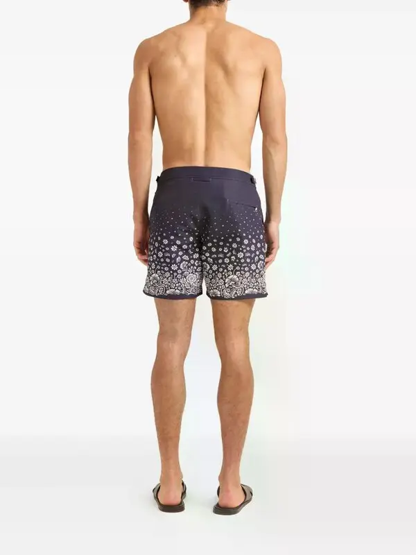 Orlebar Brown Floral-print Swim Shorts - Blue