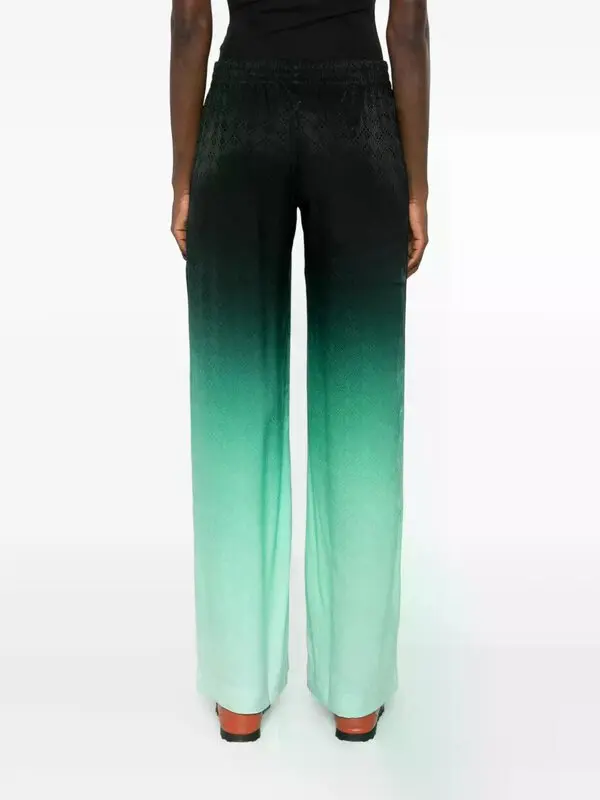 Casablanca Gradient Ping Pong Jacquard Silk Trousers