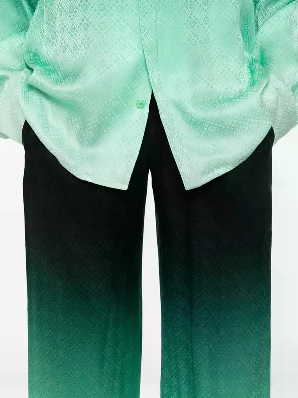 Casablanca Gradient Ping Pong Jacquard Silk Trousers