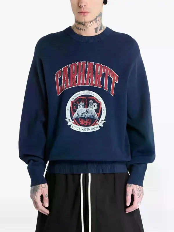 Carhartt Work In Progress College Logo Sweater