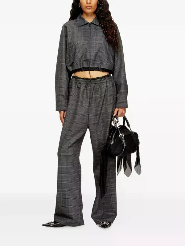 DIESEL® Checked Cropped Jacket