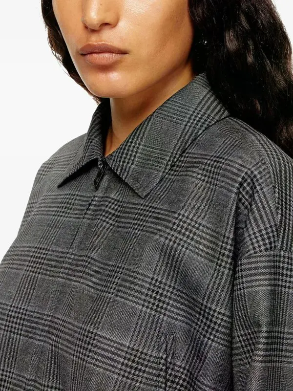 DIESEL® Checked Cropped Jacket