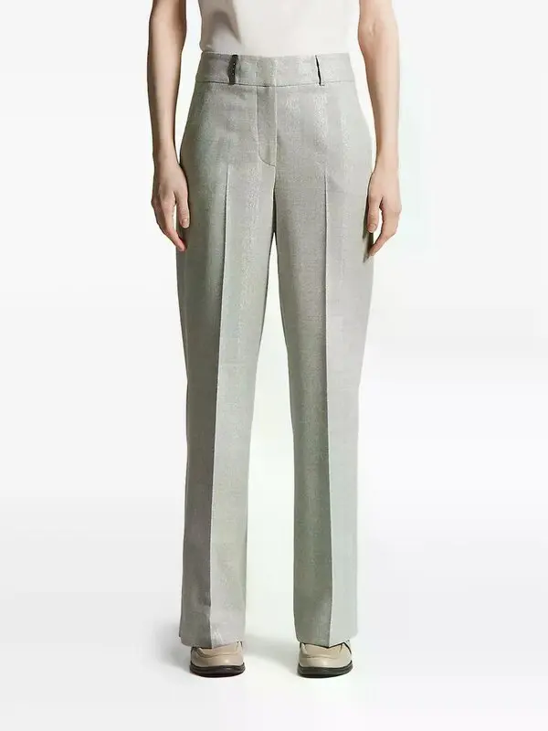 Peserico Tailored Straight-leg Trousers - Grey