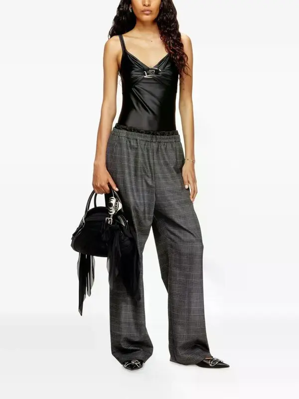 DIESEL® Checked Straight Trousers