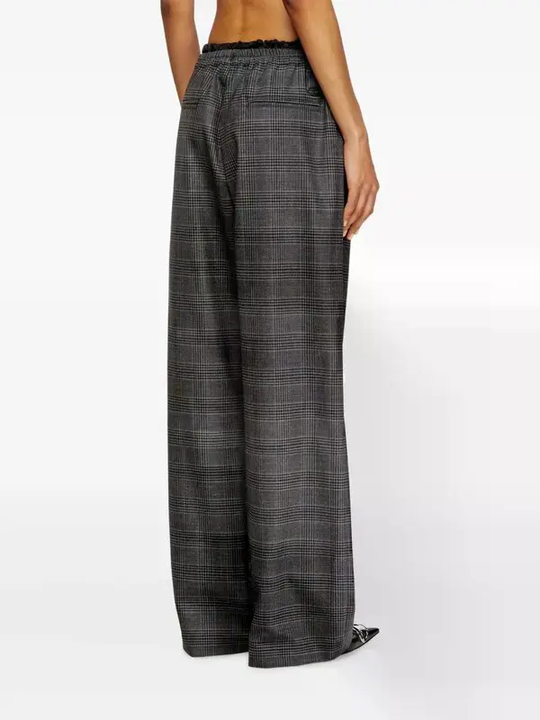 DIESEL® Checked Straight Trousers