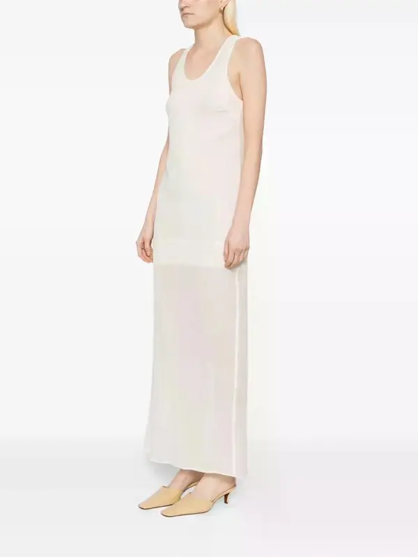 TOTEME Crinkled Scoop Neck Maxi Dress