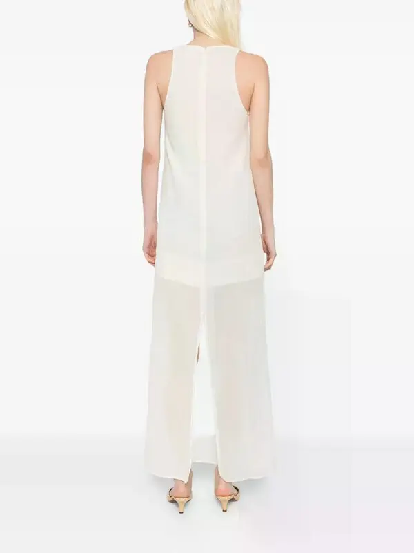 TOTEME Crinkled Scoop Neck Maxi Dress