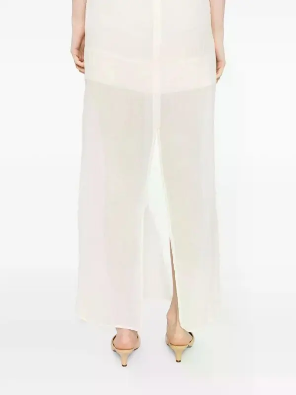 TOTEME Crinkled Scoop Neck Maxi Dress