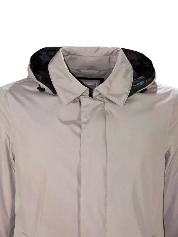 Herno Concealed-fastening Hooded Jacket