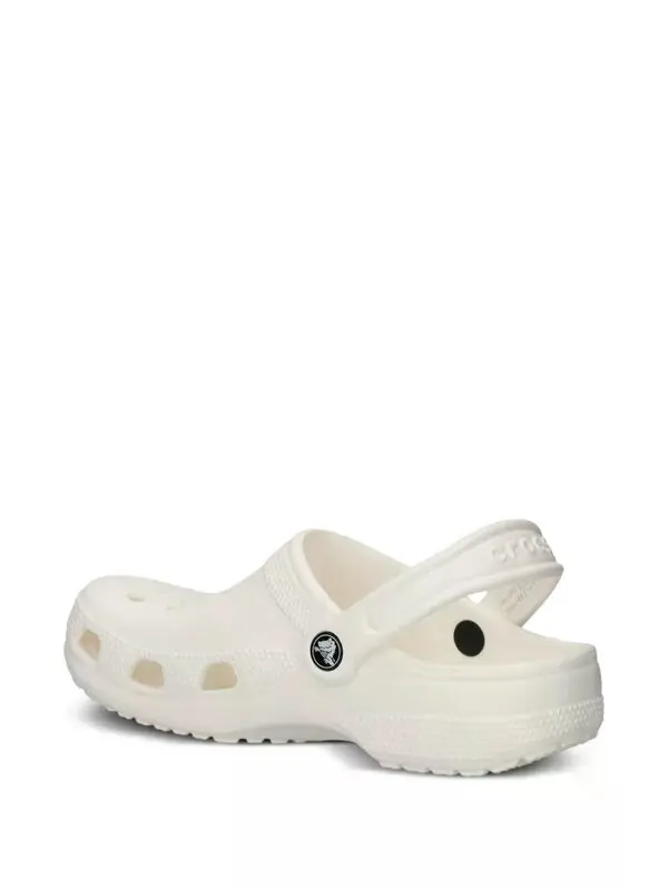 CROCS Perforated Heel-strap Clogs - White