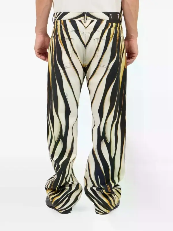 Roberto Cavalli Flame Print Trousers