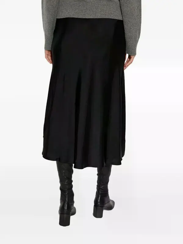 SAMSOE SAMSOE Bias-cut Satin Midi Skirt