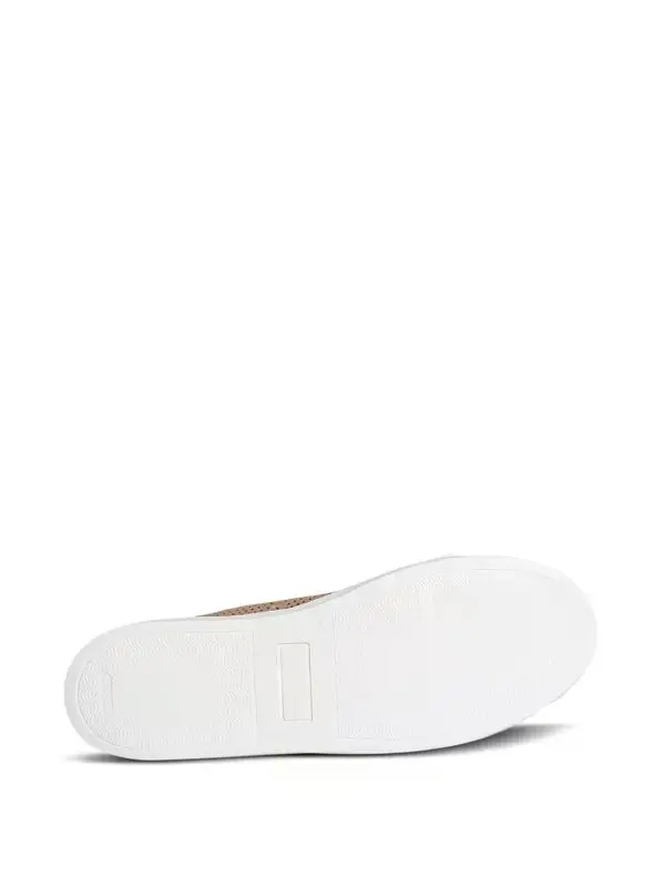 CALCE Perforated Leather Lace-up Sneakers